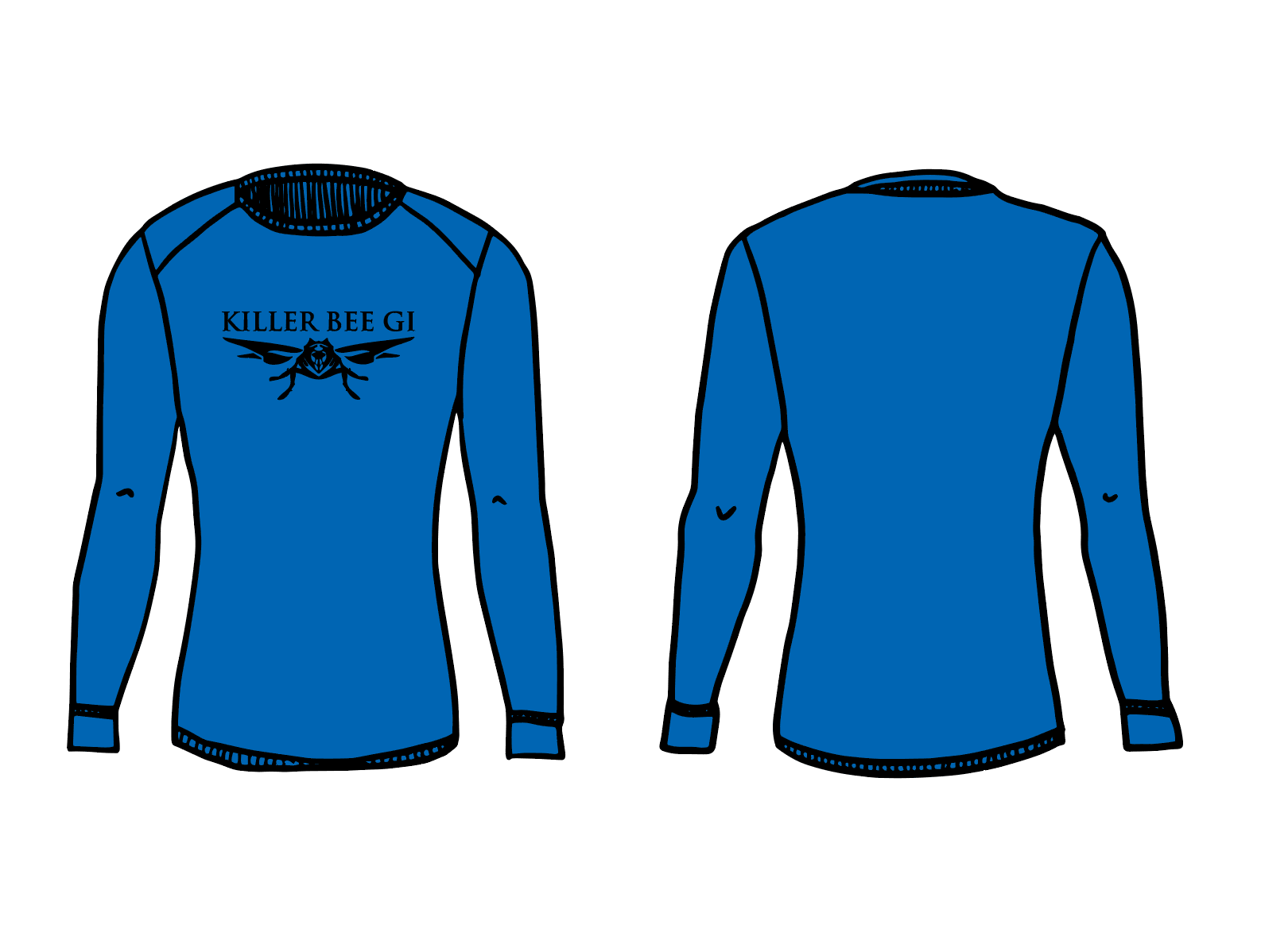 Step 2: Build Your Custom Killer Bee Gi Rash Guard Order Here